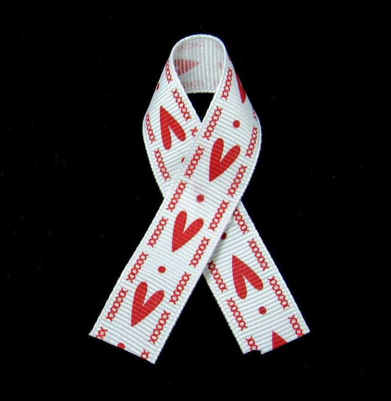 Grosgrain Heart Ribbon from American Ribbon Manufacturers