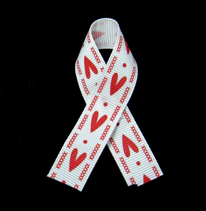 Grosgrain Heart Ribbon from American Ribbon Manufacturers